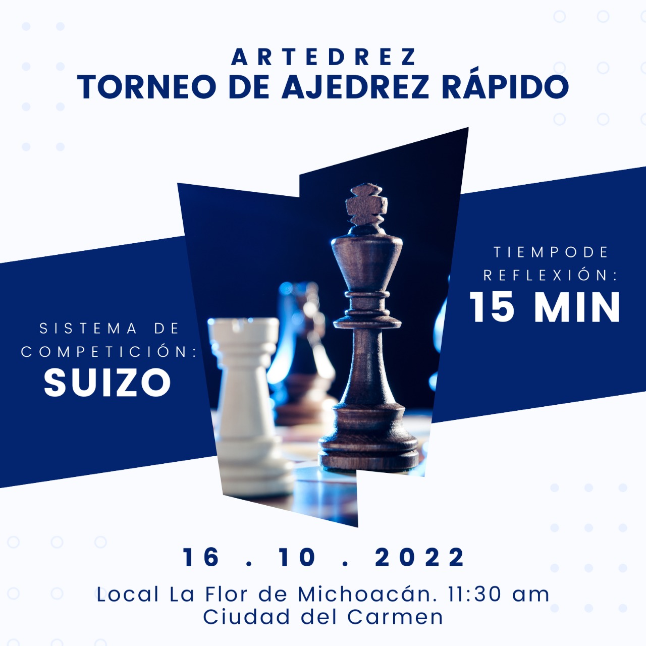 Torneo Abierto de Ajedrez Rápido 2022 - Ajedrez en México - MéxicoChess
